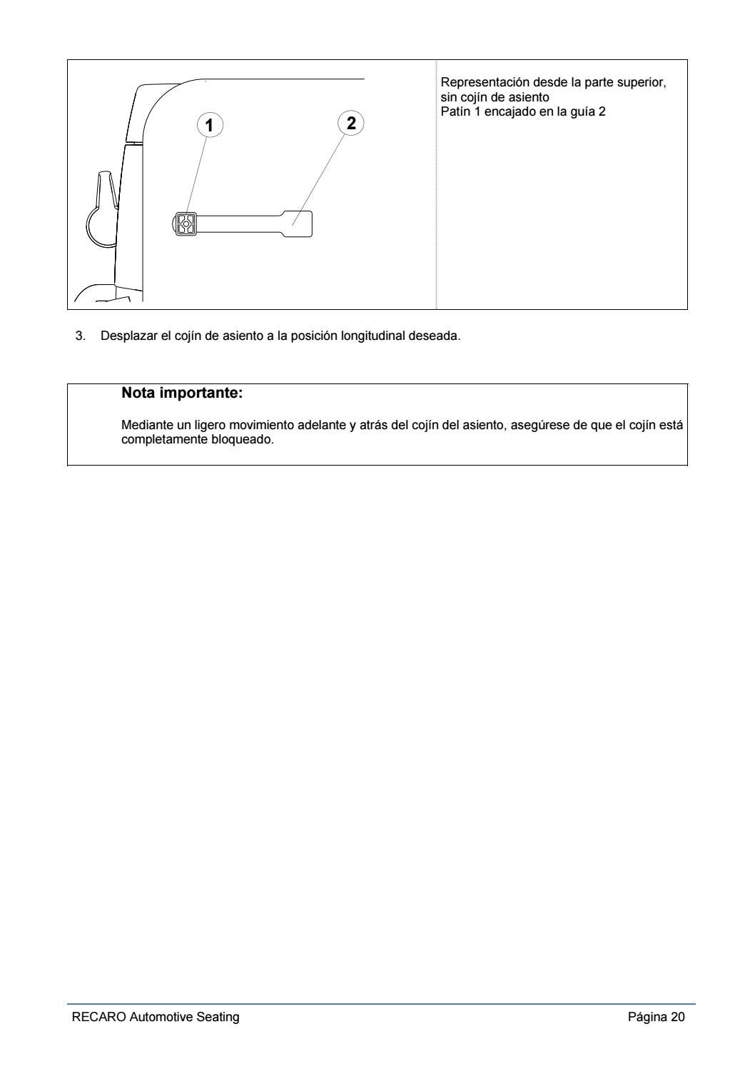 RECARO Installation Instructions SCANIA STREAMLINE by fmk. & FACT - Issuu