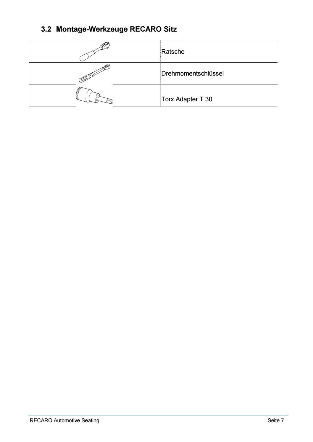 RECARO Installation Instructions SCANIA STREAMLINE by fmk. & FACT - Issuu