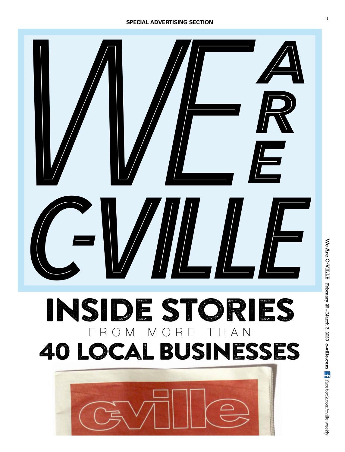 We Are Cville 2020 by C-VILLE Weekly - Issuu
