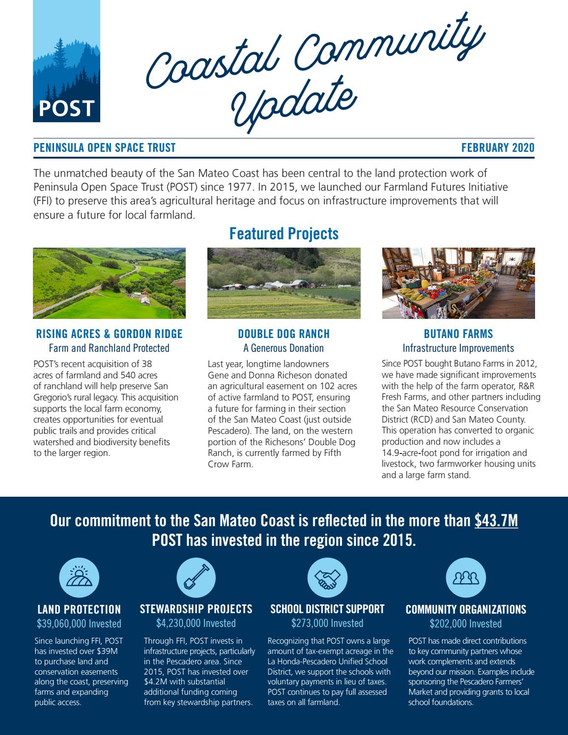 Coastal Community Update 2020 by Peninsula Open Space Trust - Issuu