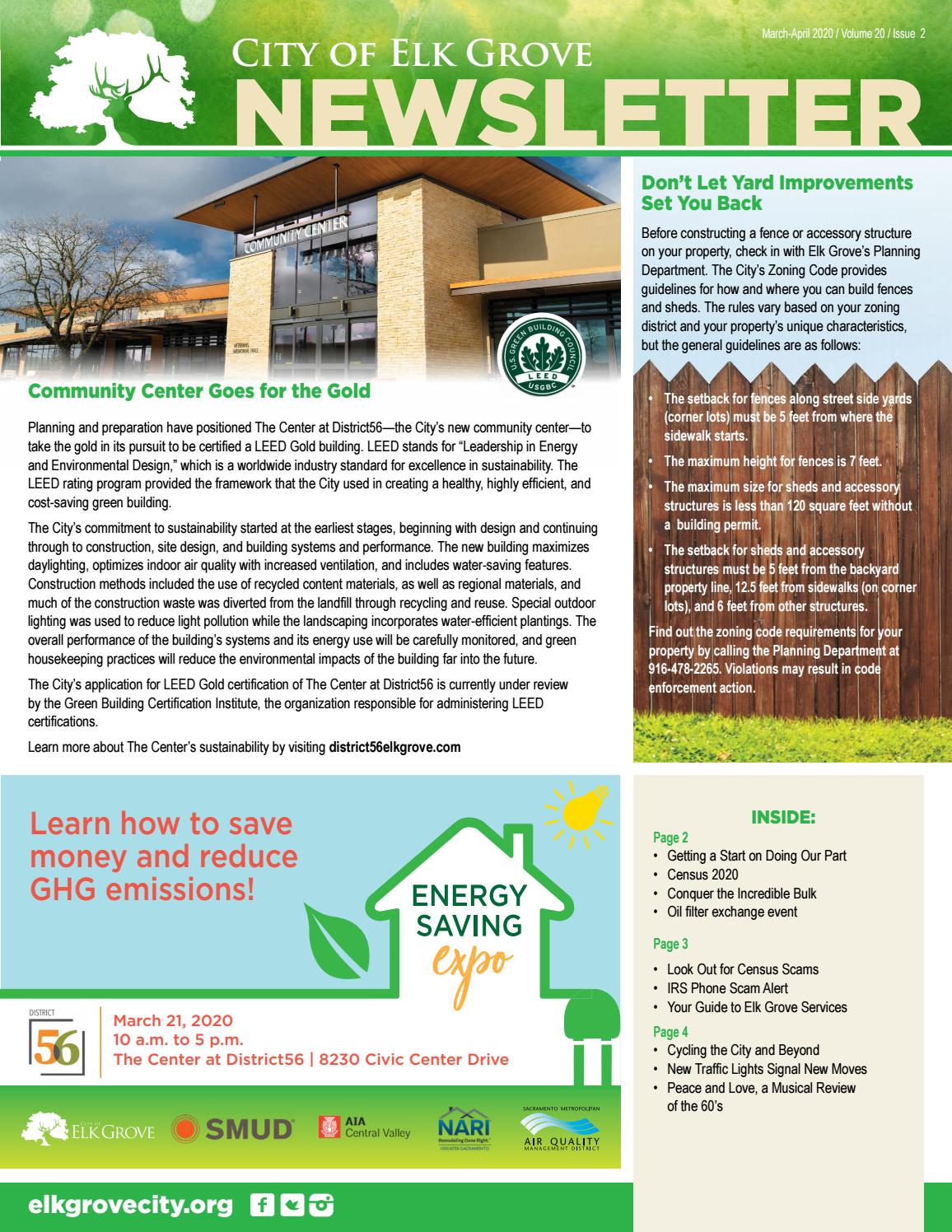 March / April Newsletter by City of Elk Grove - Issuu