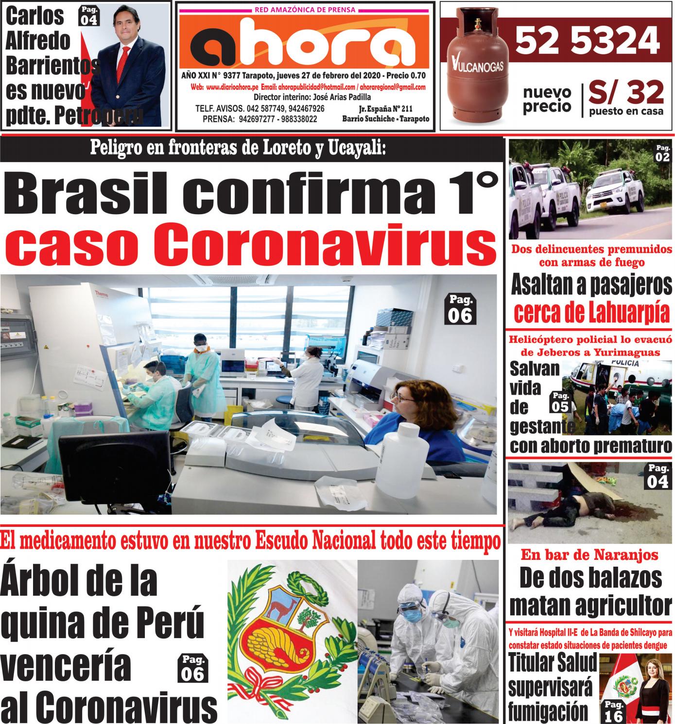 REVISTA DIGITAL Tarapoto, 27 de Febrero del 2020 by Diario Ahora - Issuu