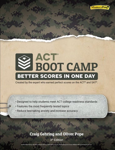 Sample | ACT Boot Camp by MasteryPrep - Issuu