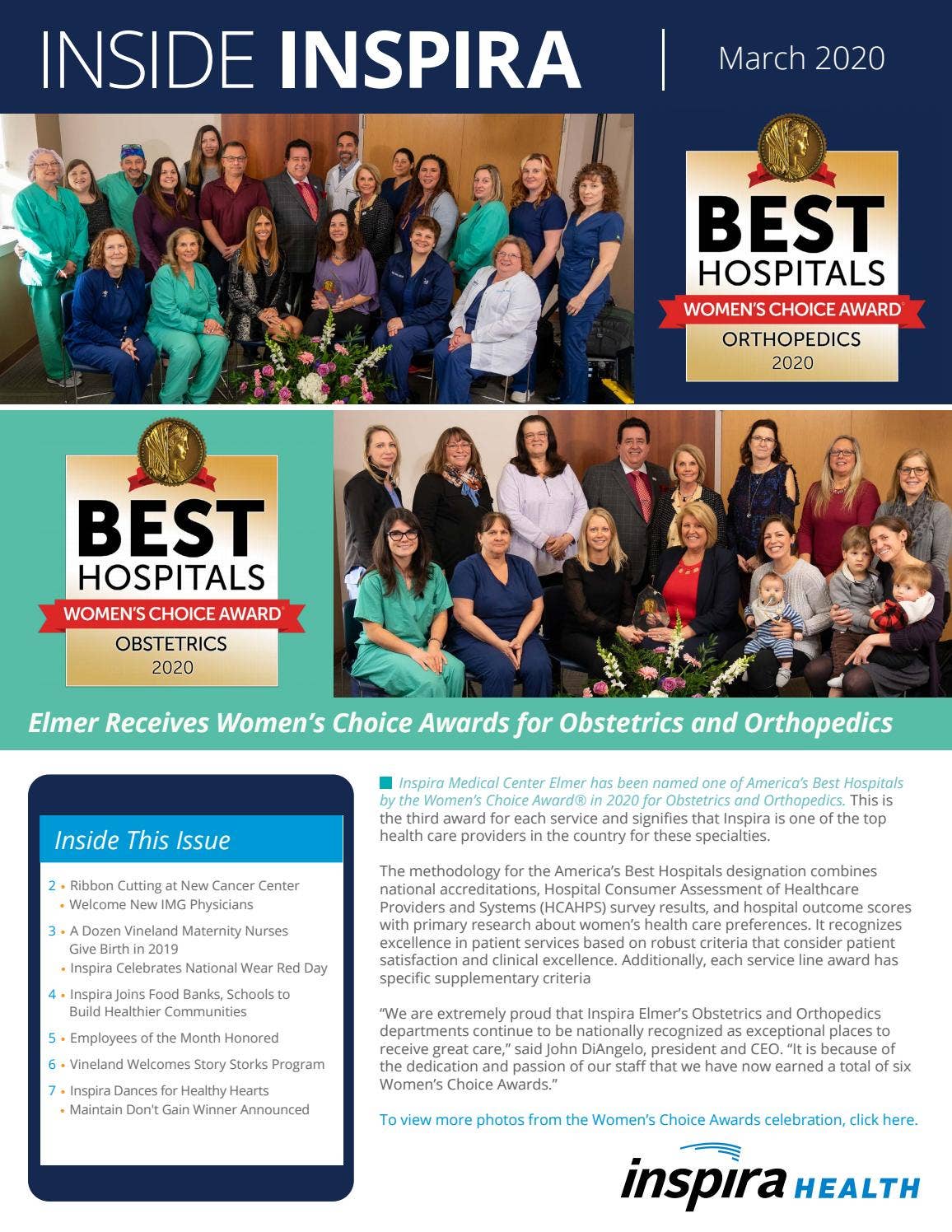 Inside Inspira Newsletter - March 2020 by Inspira Health - Issuu