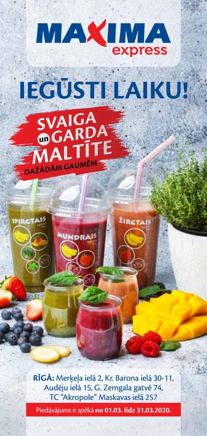 MAXIMA | EXPRESS | 01.-31.03.2020 by Maxima Latvija - Issuu