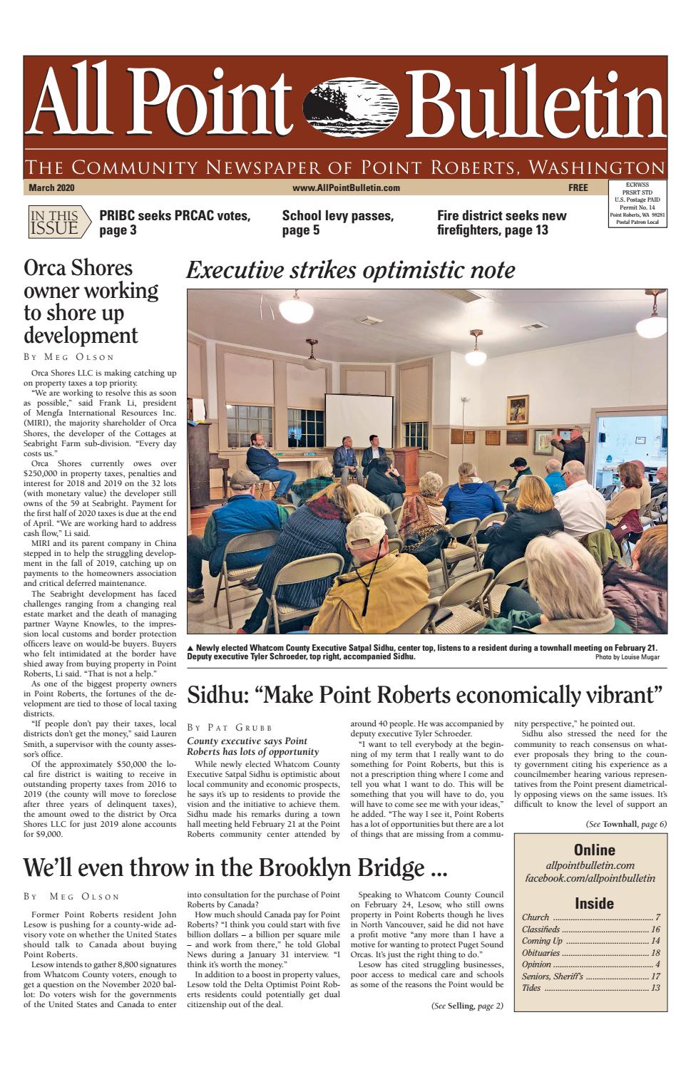 All Point Bulletin – March by Point Roberts Press - Issuu