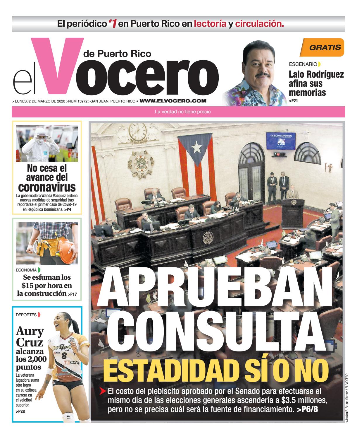 Edición del 2 de marzo de 2020 by El Vocero de Puerto Rico - Issuu