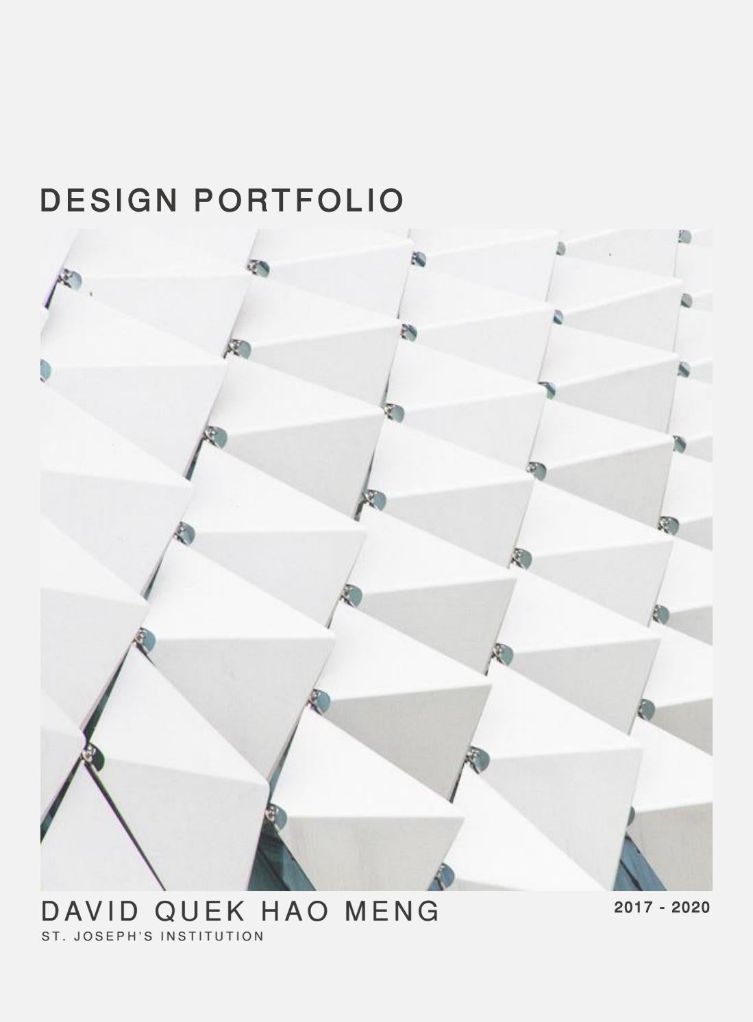 Design Portfolio | David Quek (2020) by David Quek - Issuu
