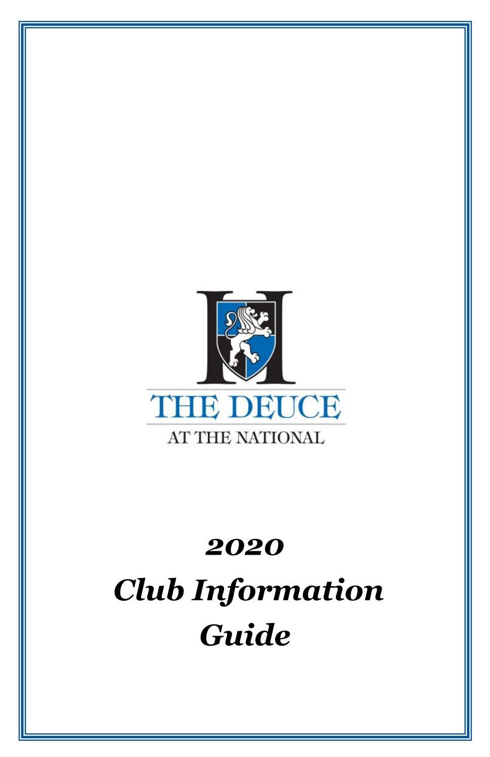 The 2020 Club Information Guide for The Deuce Golf Club by Loch Lloyd ...