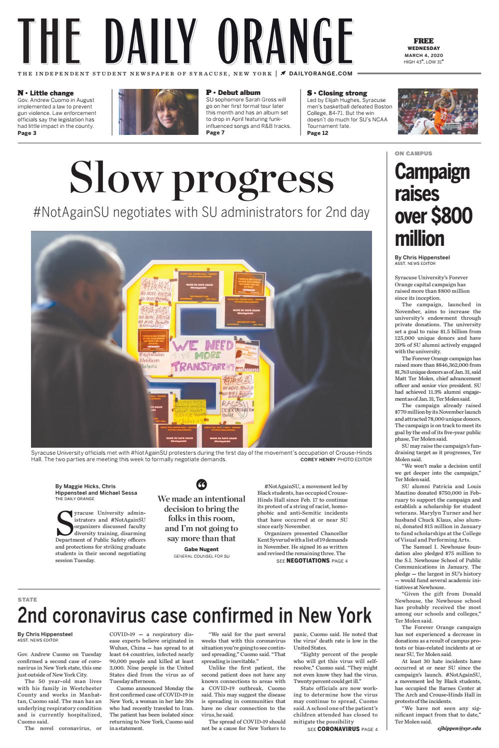 March 4, 2020 by The Daily Orange - Issuu