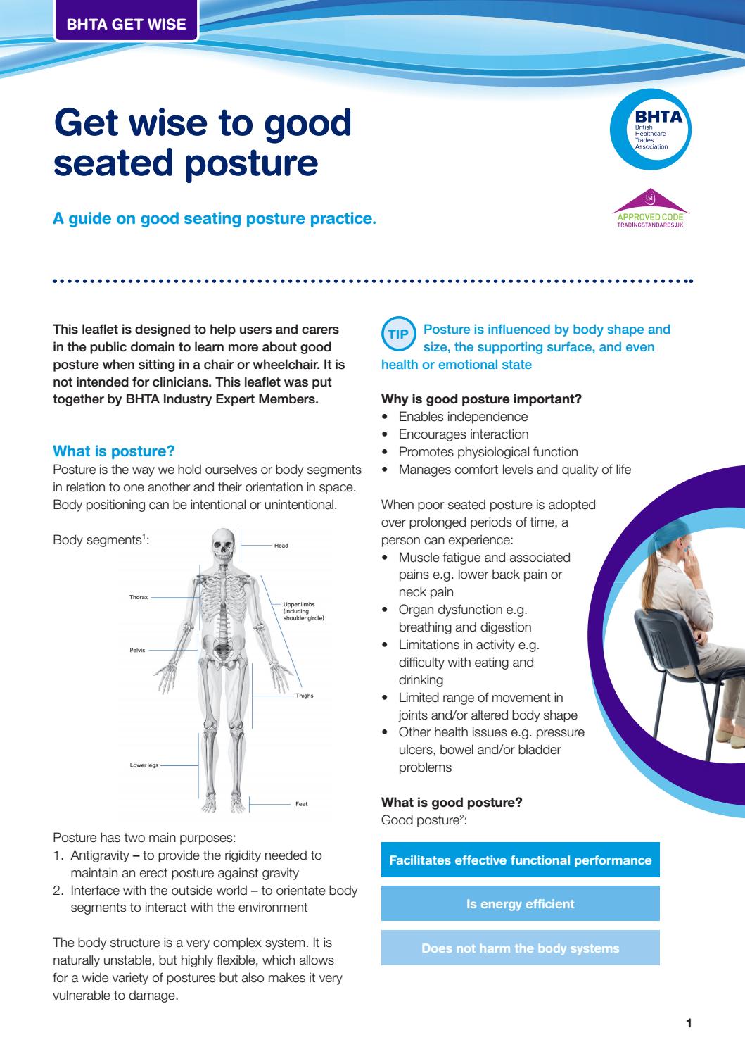 GW - Get wise to good seated posture by The British Healthcare Trades ...
