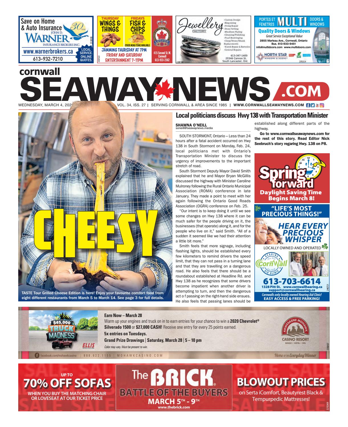 Cornwall Seaway News March 4, 2020 Edition by Cornwall Seaway News - Issuu