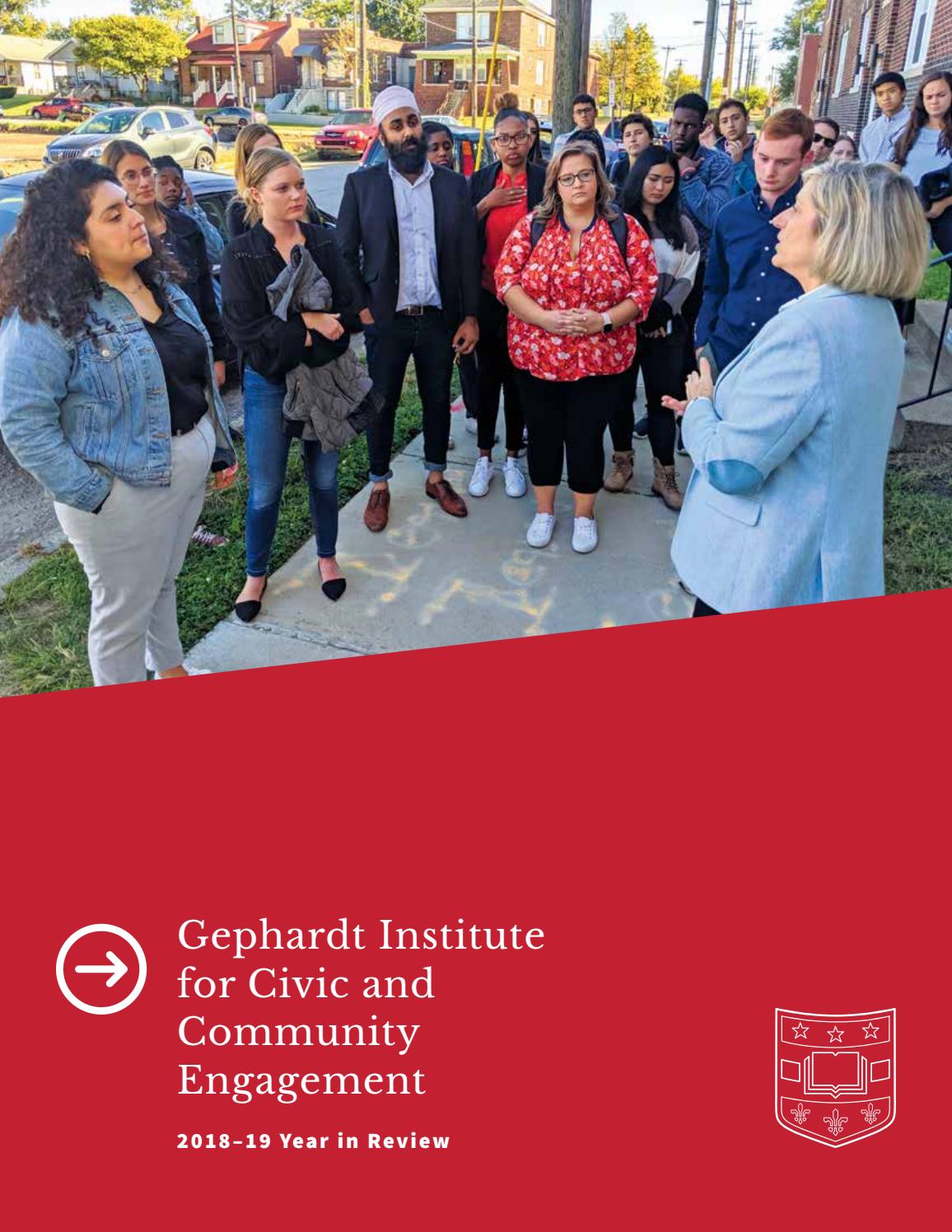 2018-19 Year in Review by Gephardt Institute for Civic and Community ...