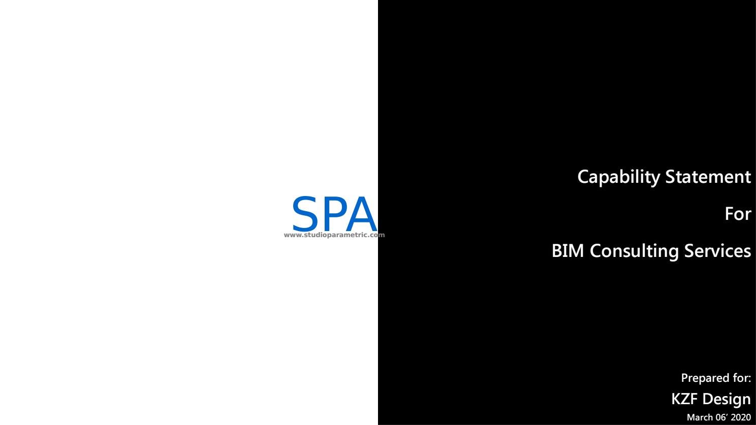 Studio Parametric - Capability Statement 2020 by krishna rao - Issuu
