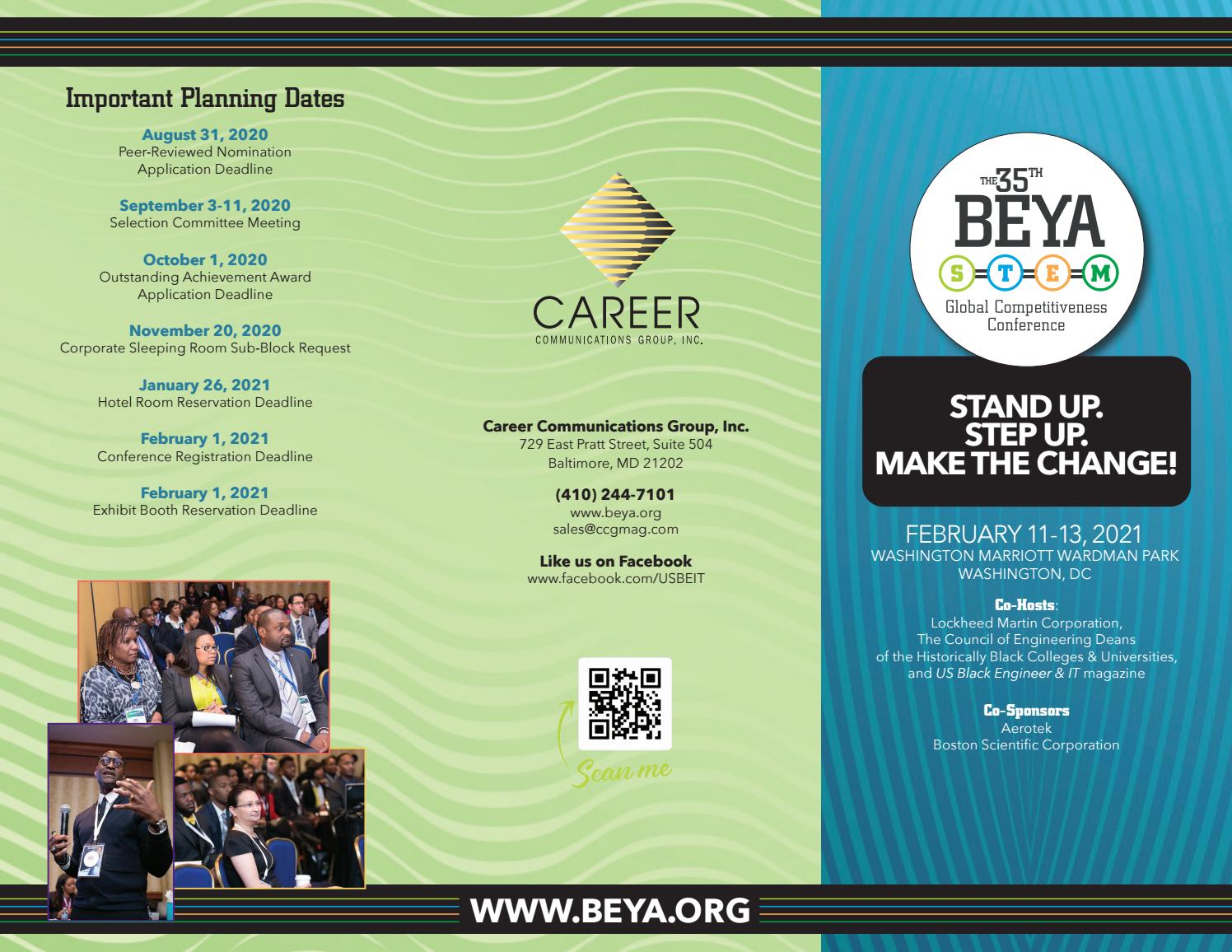 2021 BEYA Brochure by Career Communications Group - Issuu