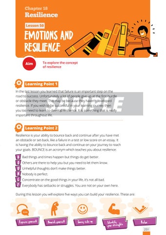 Bounce Back Resilience Acronym