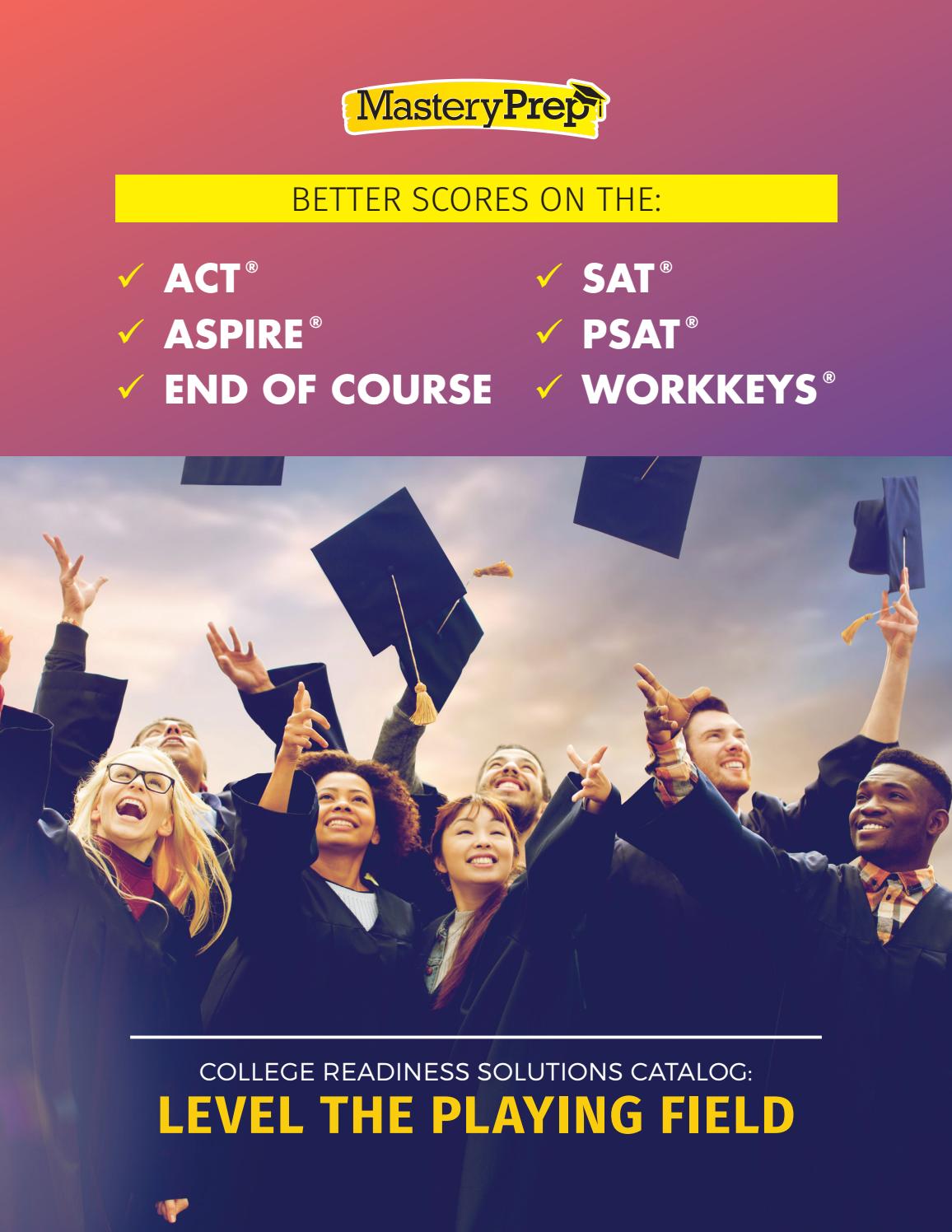 MasteryPrep's College Readiness Solutions Catalog: Level the Playing ...