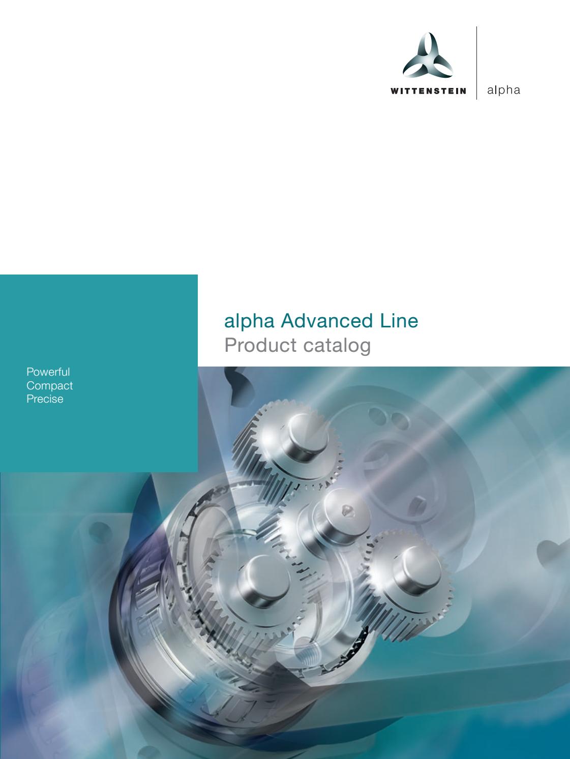 alpha Advanced Line - English version by WITTENSTEIN SE - Issuu