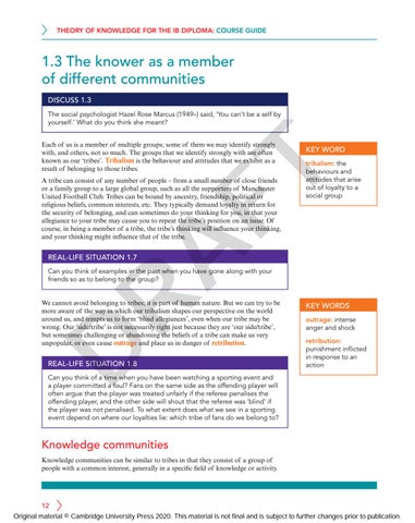 IB TOK Executive Preview by Cambridge International Education - Issuu