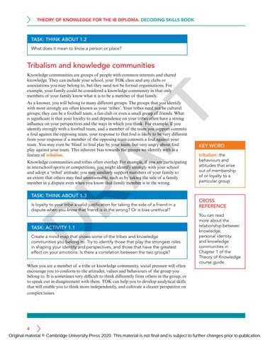 IB TOK Executive Preview by Cambridge International Education - Issuu