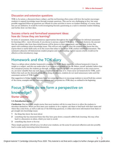 IB TOK Executive Preview by Cambridge International Education - Issuu