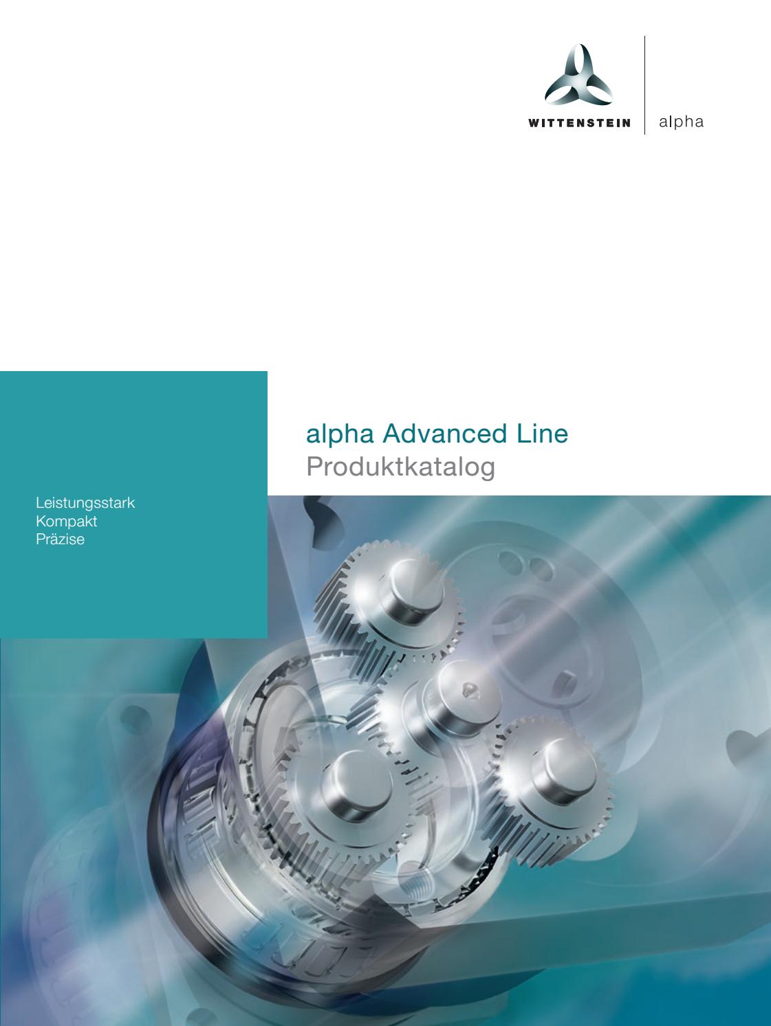 alpha Advanced Line - German version by WITTENSTEIN SE - Issuu