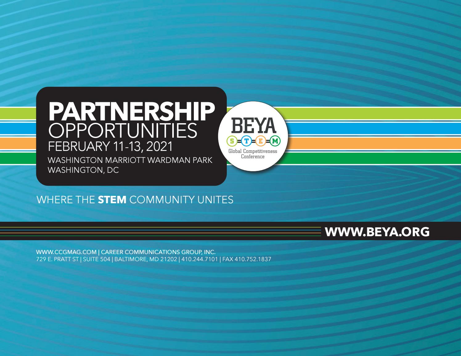 2021 BEYA Partnership Opportunities by Career Communications Group - Issuu