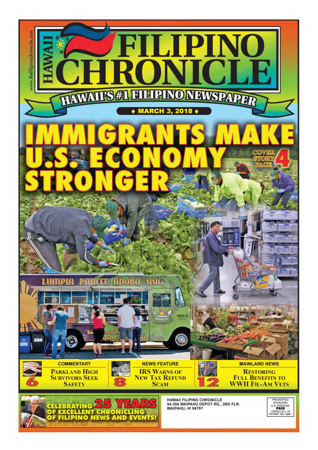 Hawaii Filipino Chronicle - March 3, 2018 by Hawaii Filipino Chronicle ...