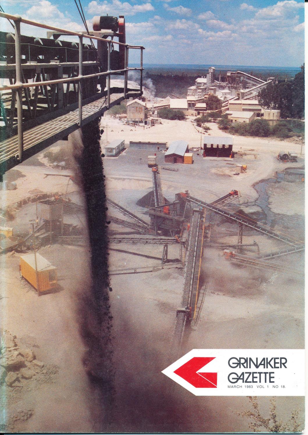 Grinaker Gazette - March 1983 - Vol 1 No. 18 by Richard Yardley - Issuu