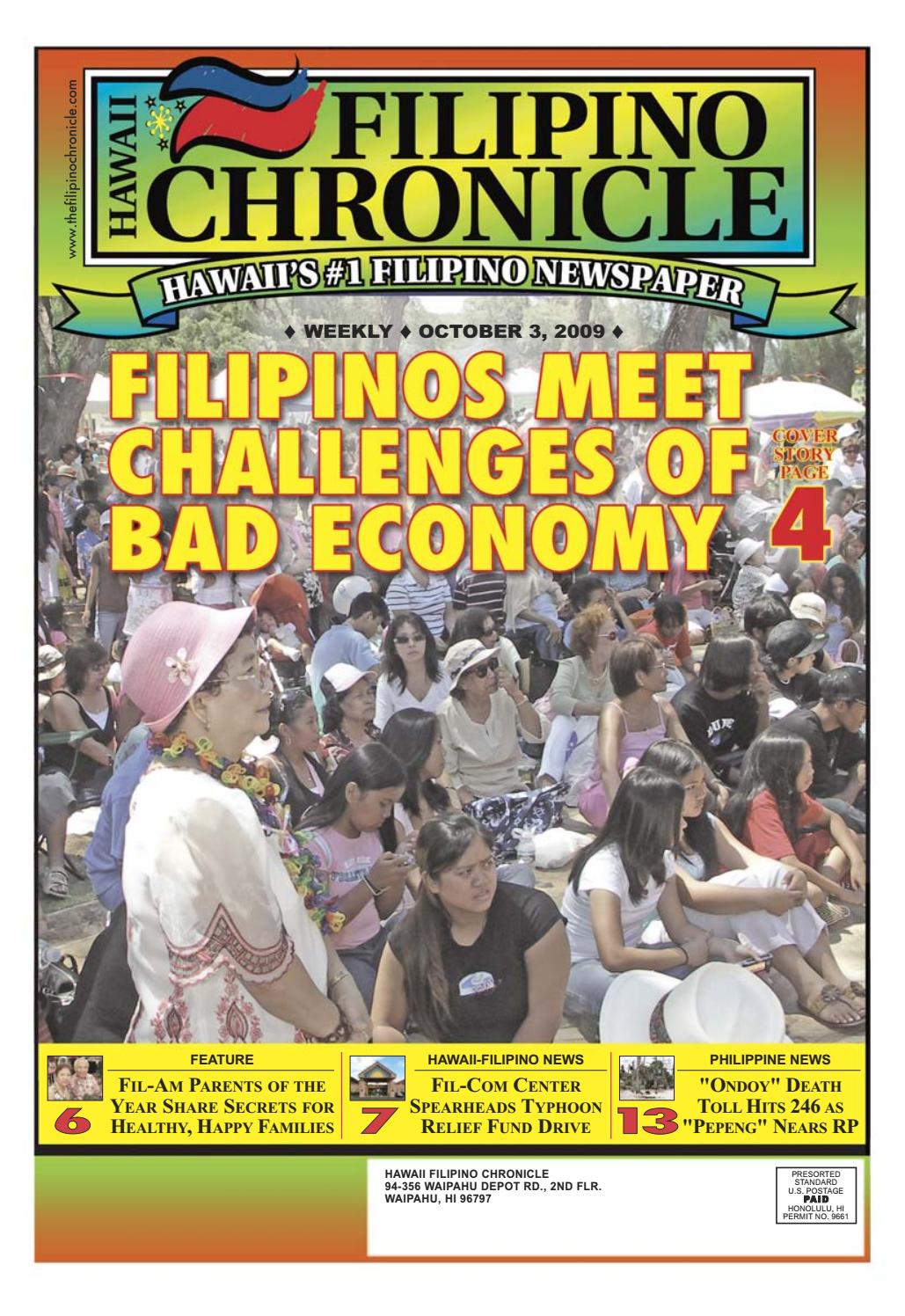 Hawaii Filipino Chronicle - October 3, 2009 by Hawaii Filipino ...