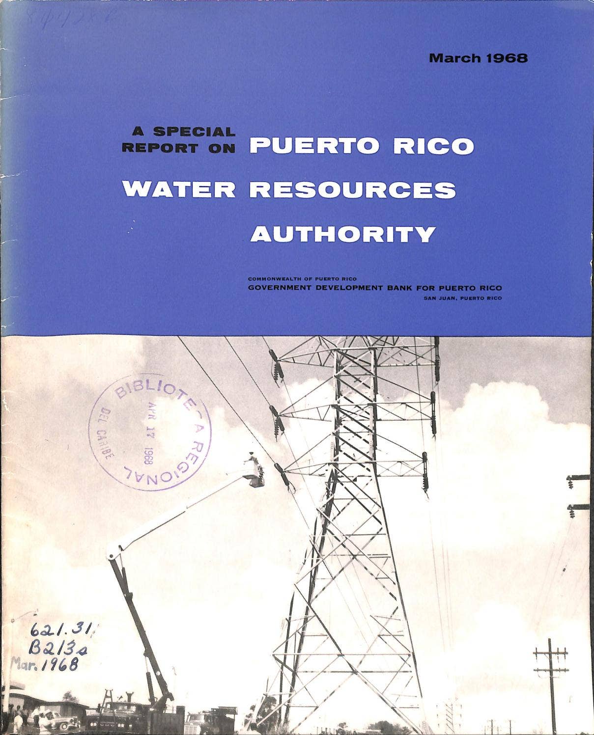 Puerto Rico Water Resources Authority (march 1968) by La Colección ...