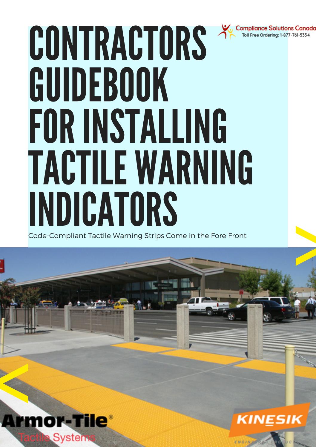 Contractors Guidebook for Installing Tactile Warning Indicators by ...