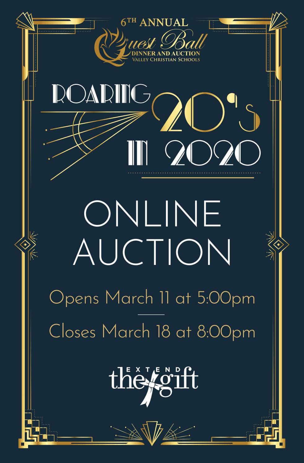 Quest Ball Program - Online Auction 2020 by Valley Christian Schools ...