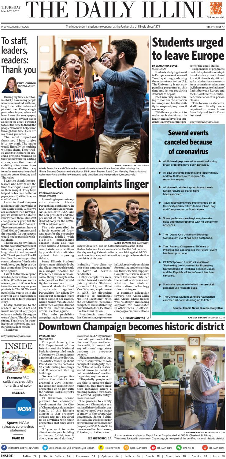 The Daily Iliini Volume 149 Issue 47 by The Daily Illini - Issuu