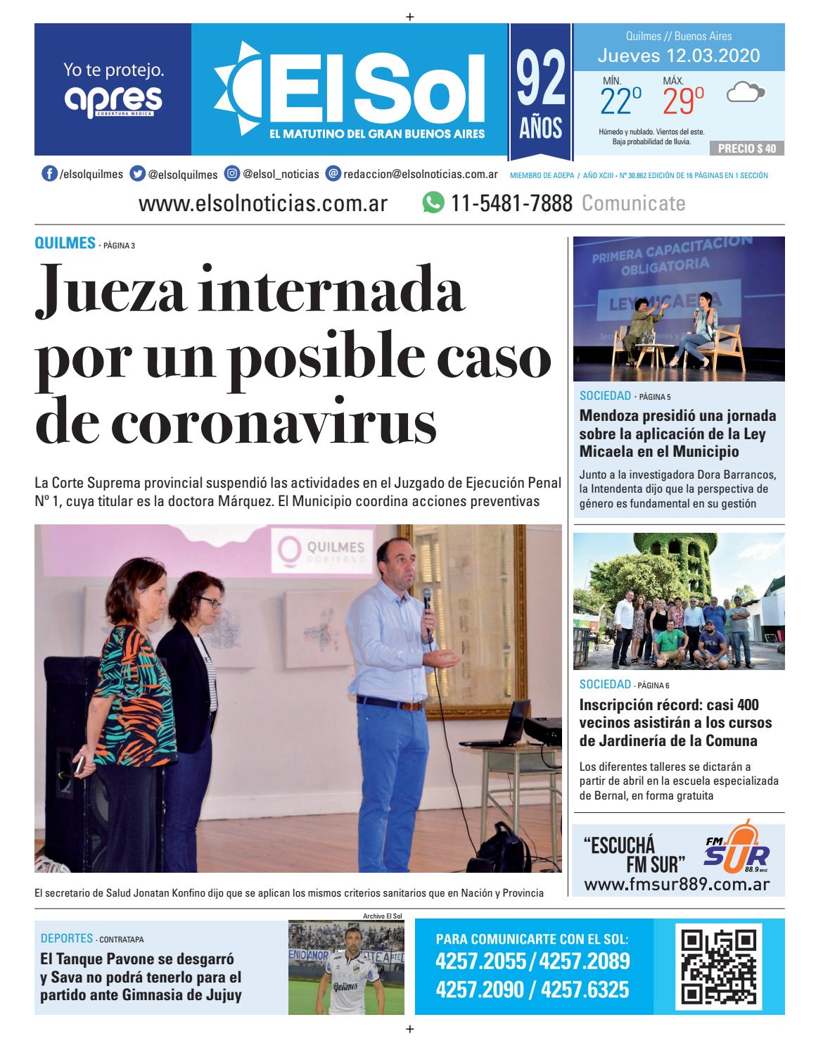 El Sol 12-03-2020 by Diario EL SOL - Issuu