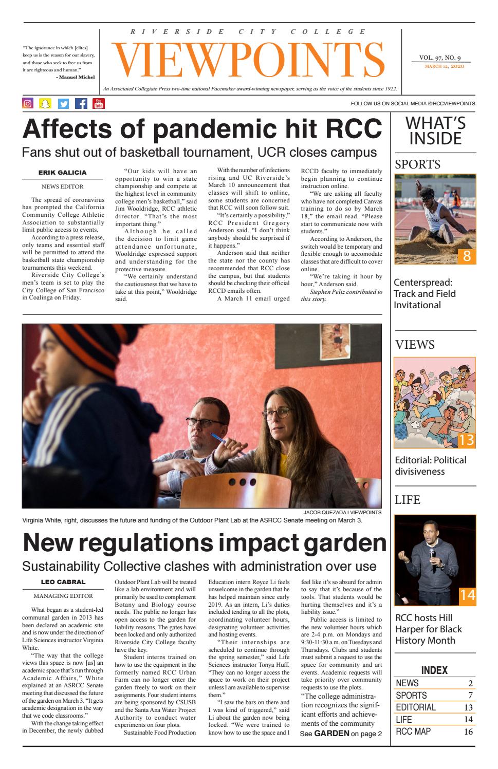 Viewpoints Issue 9 March 12, 2020 by RCC Viewpoints - Issuu