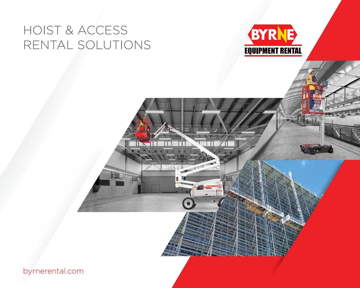 Byrne Equipment Rental Hoist & Access Catalogue 2020 by Byrne Group - Issuu