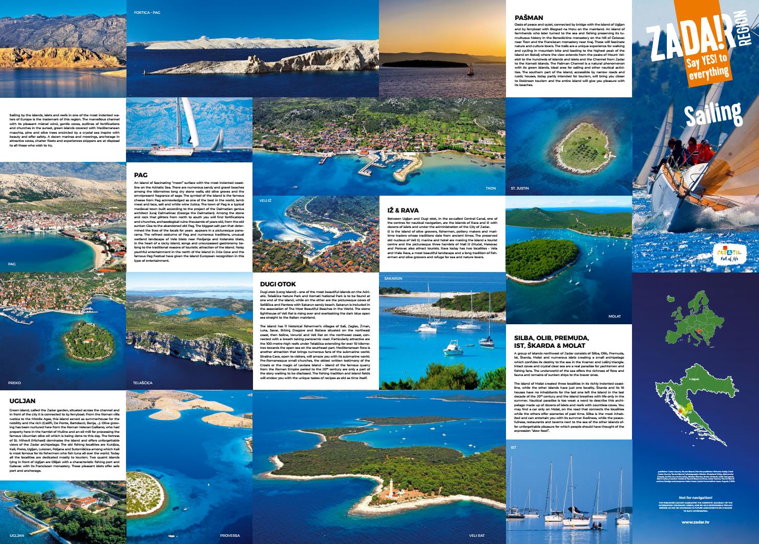 Zadar Region - NAUTICAL CHART by Zadar Region Tourist Board - Issuu