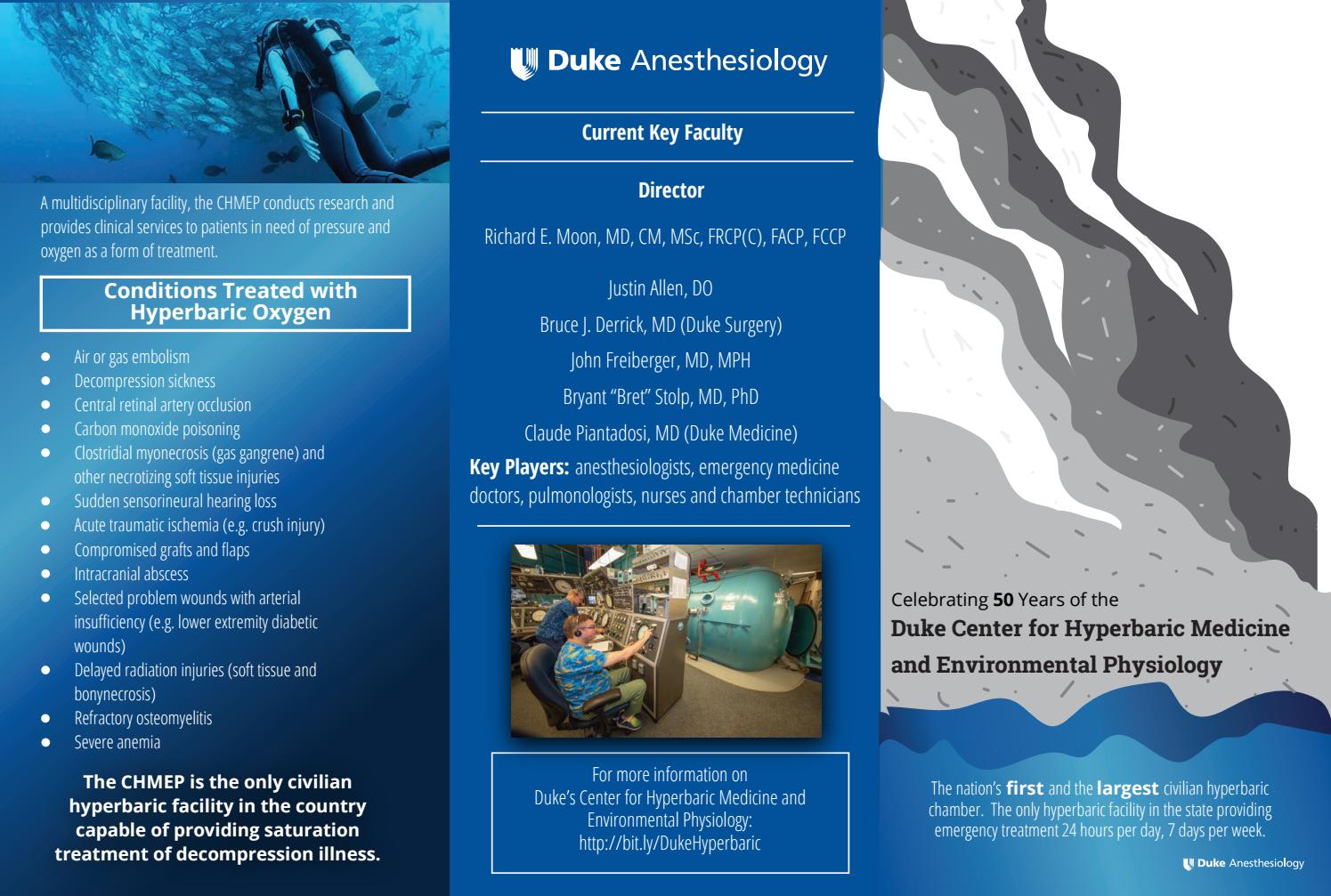 BluePrint 2019 Hyperbaric Insert by Duke Anesthesiology - Issuu