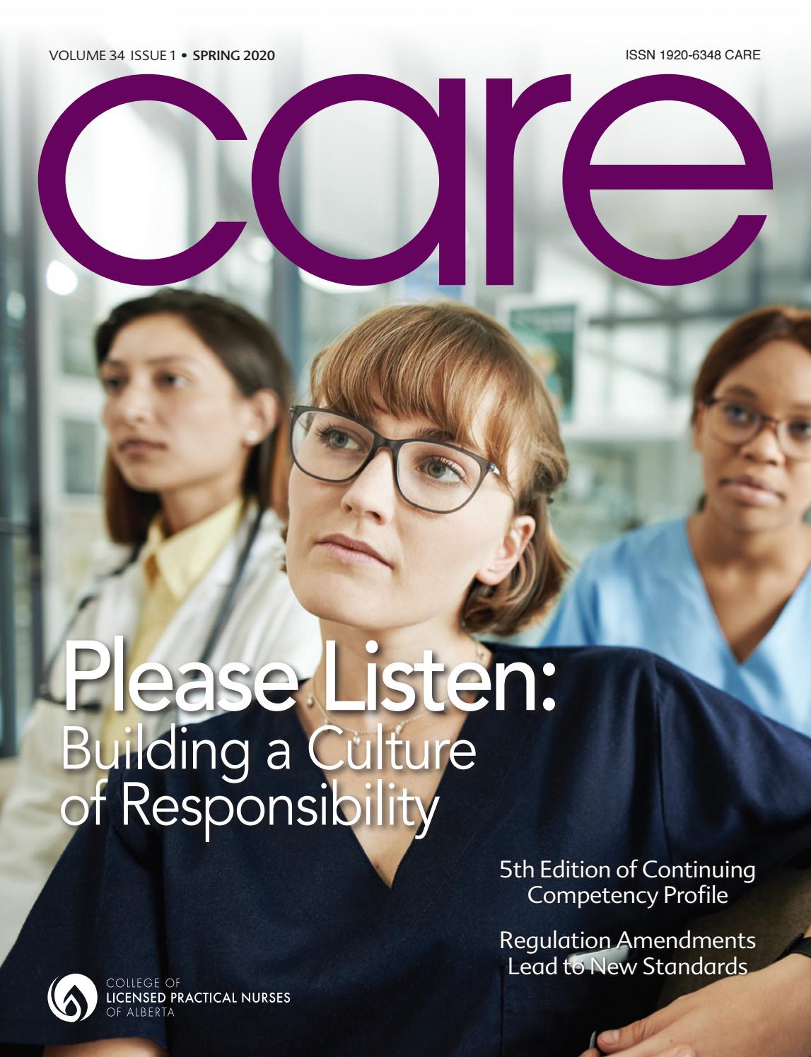 CARE – Spring 2020 | College of Licensed Practical Nurses of Alberta by ...