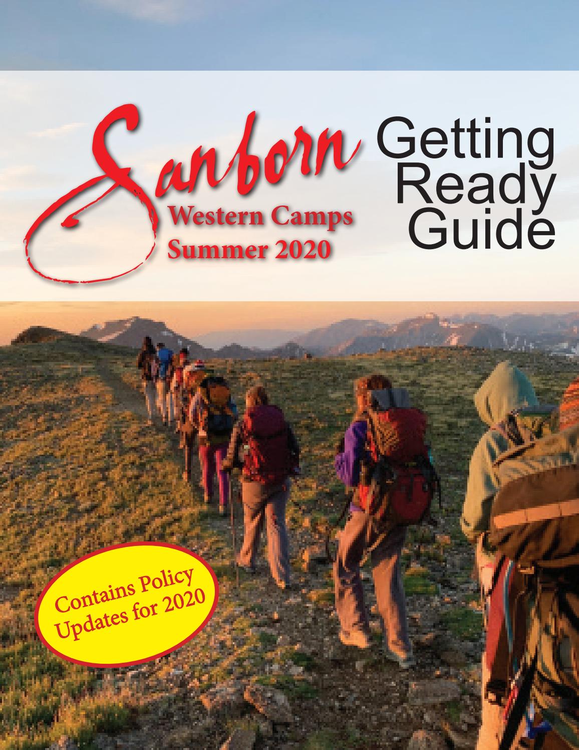 Summer 2020 Getting Ready for Camp Guide by Sanborn Western Camps - Issuu
