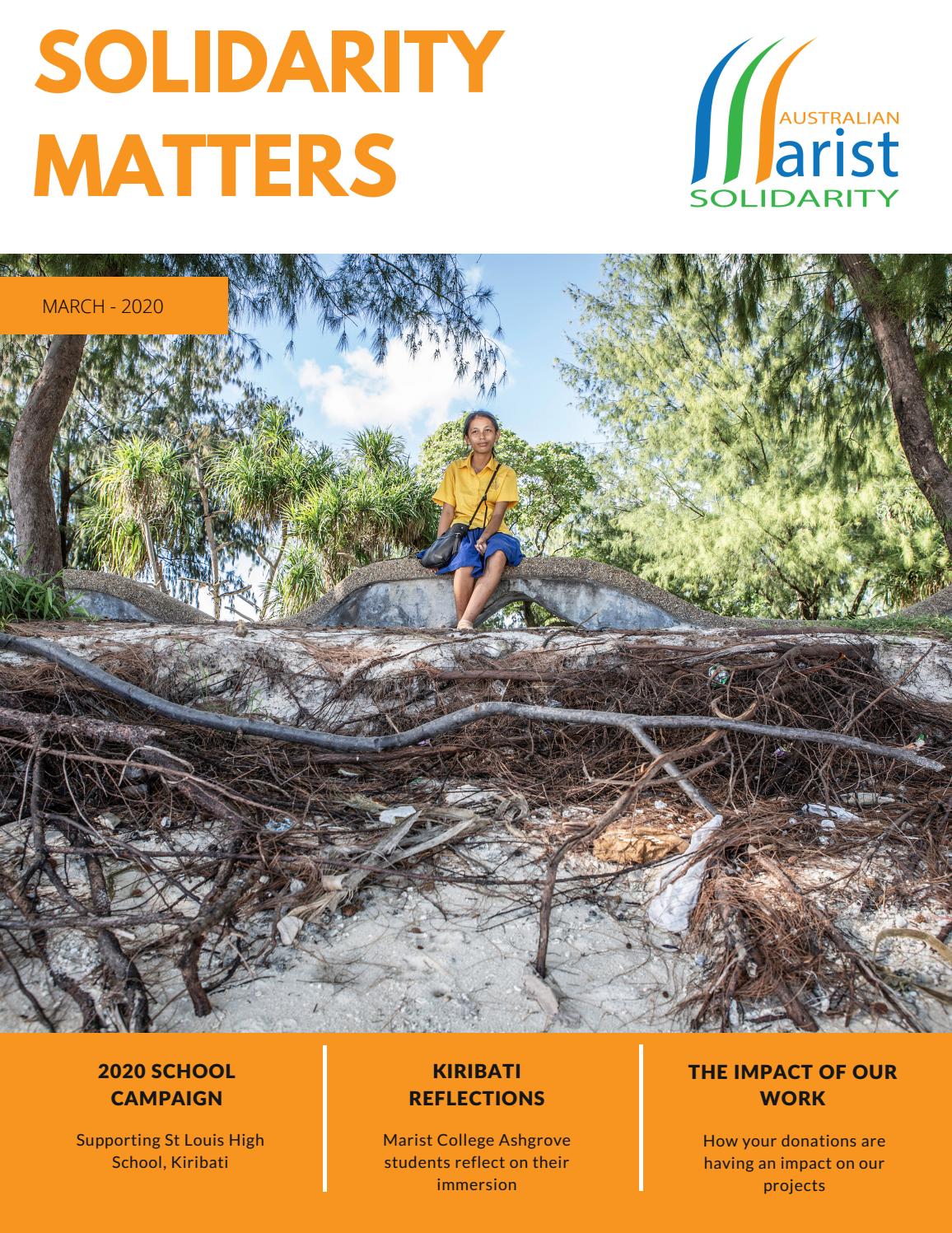 Solidarity Matters March 2020 by Marist Solidarity - Issuu