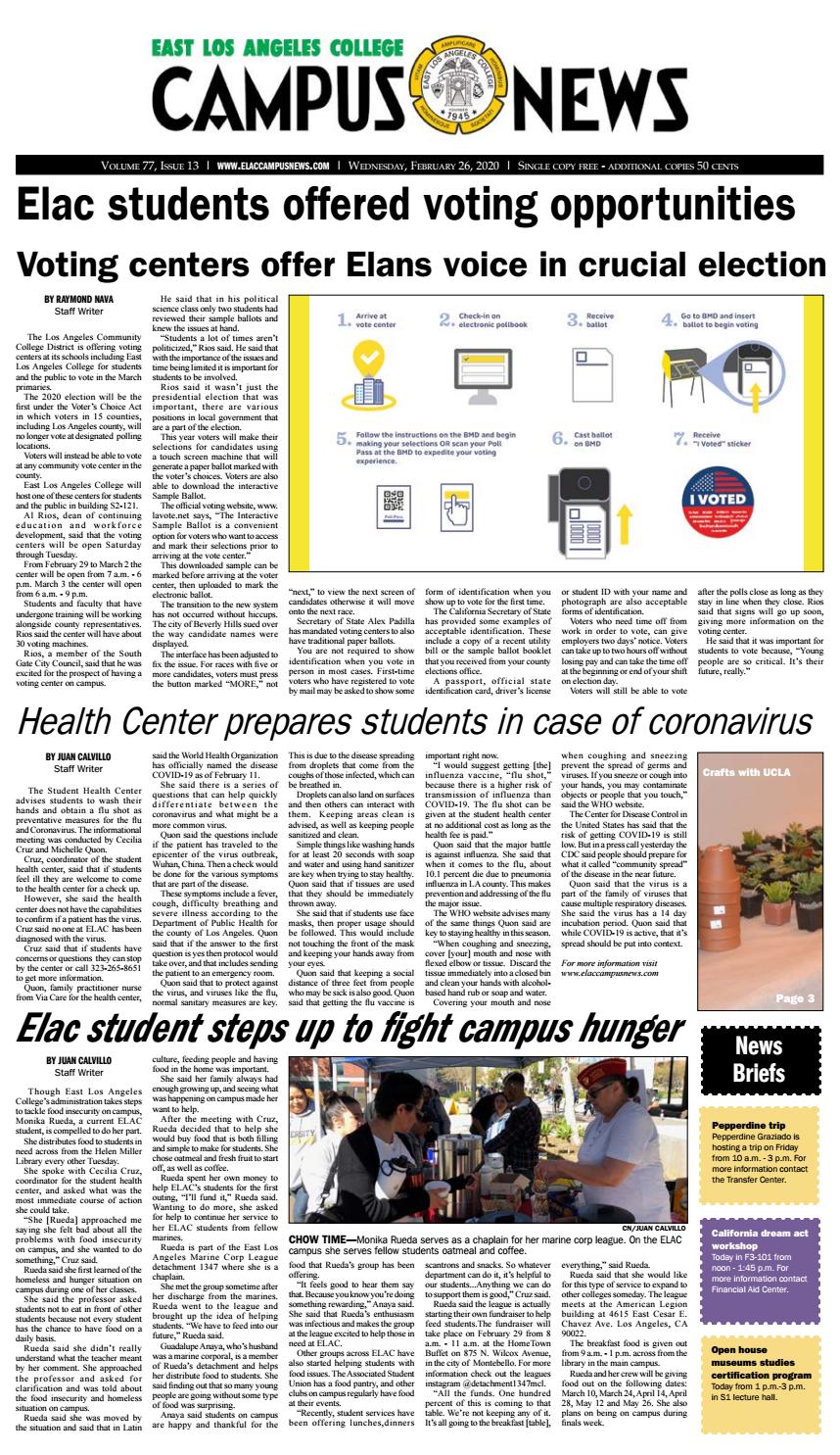 Campus News Spring 2020 Issue 13 by Editor in Chief Campus News - Issuu