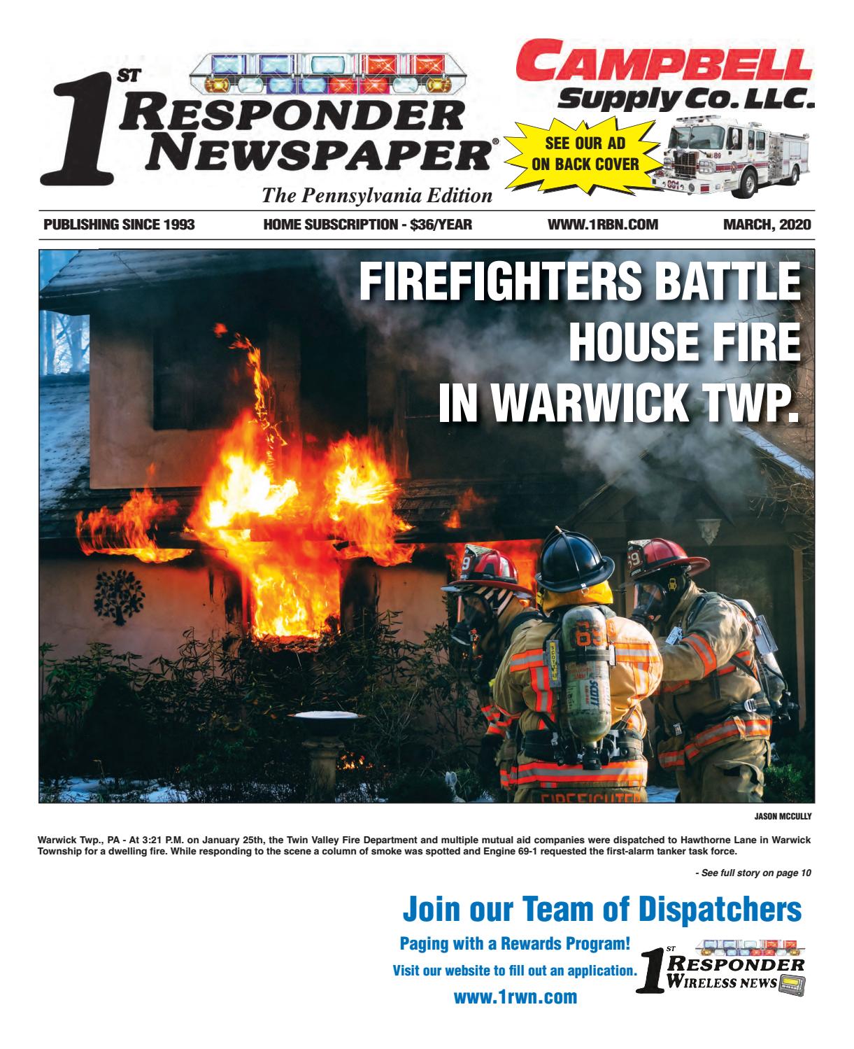1st Responder PA March Edition by Belsito Communications Inc. - Issuu