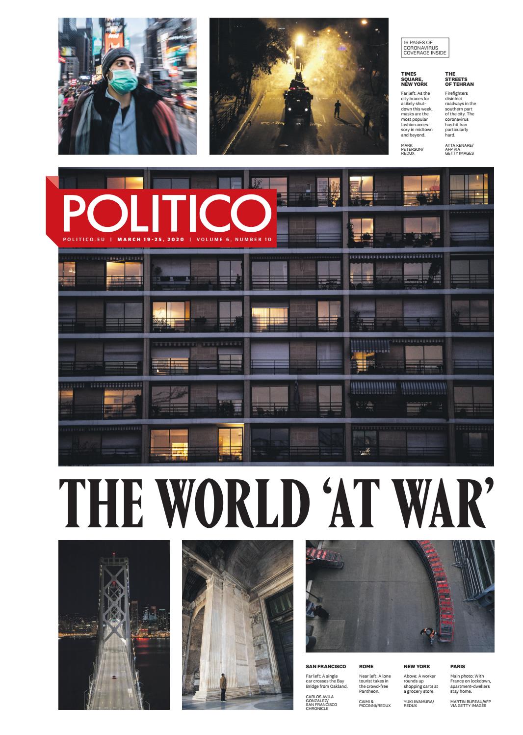 POLITICO Europe | March 19, 2020 edition by Tim Ball - Issuu