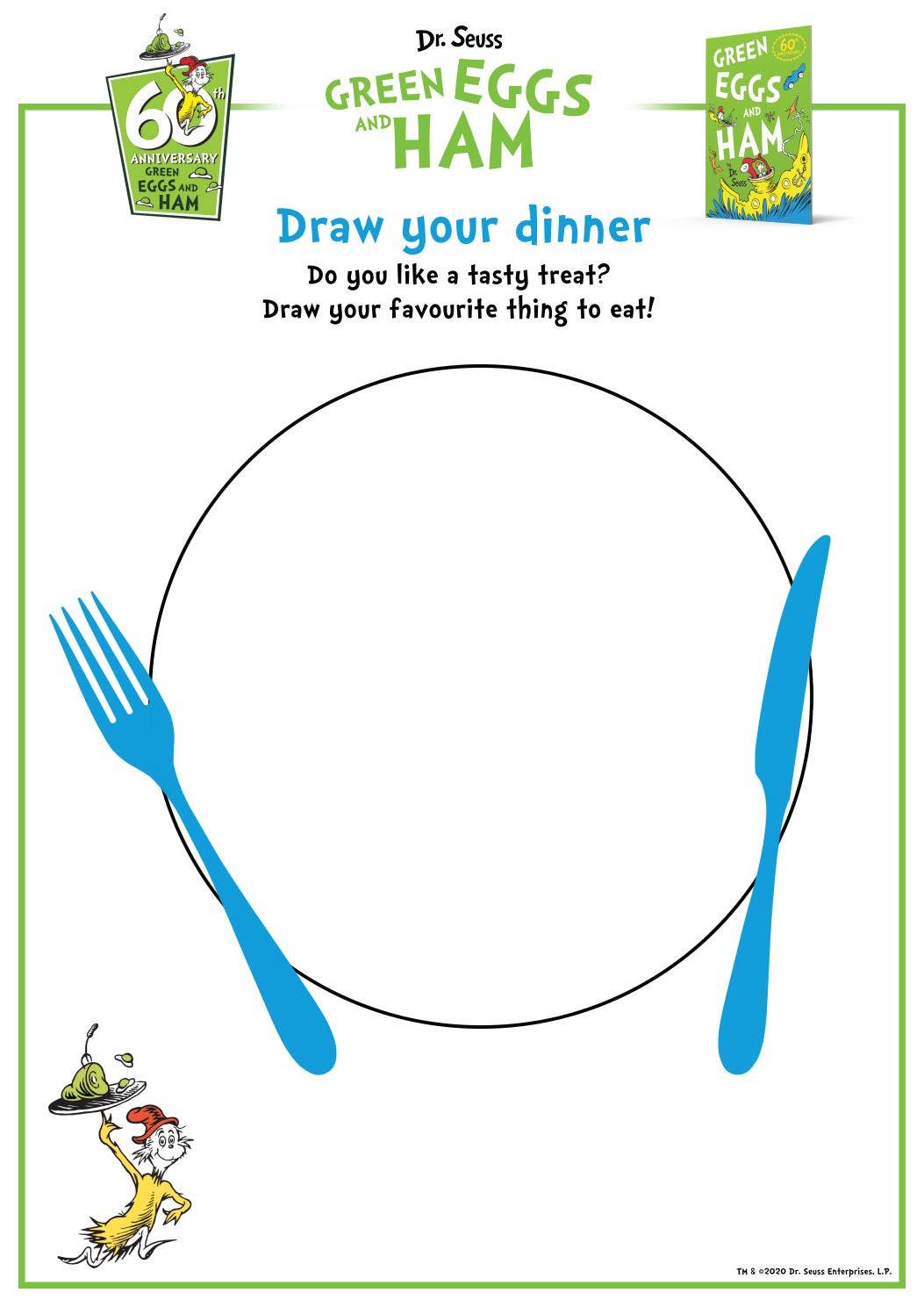 Green Eggs and Ham by Dr. Seuss - Drawing Activity by ...