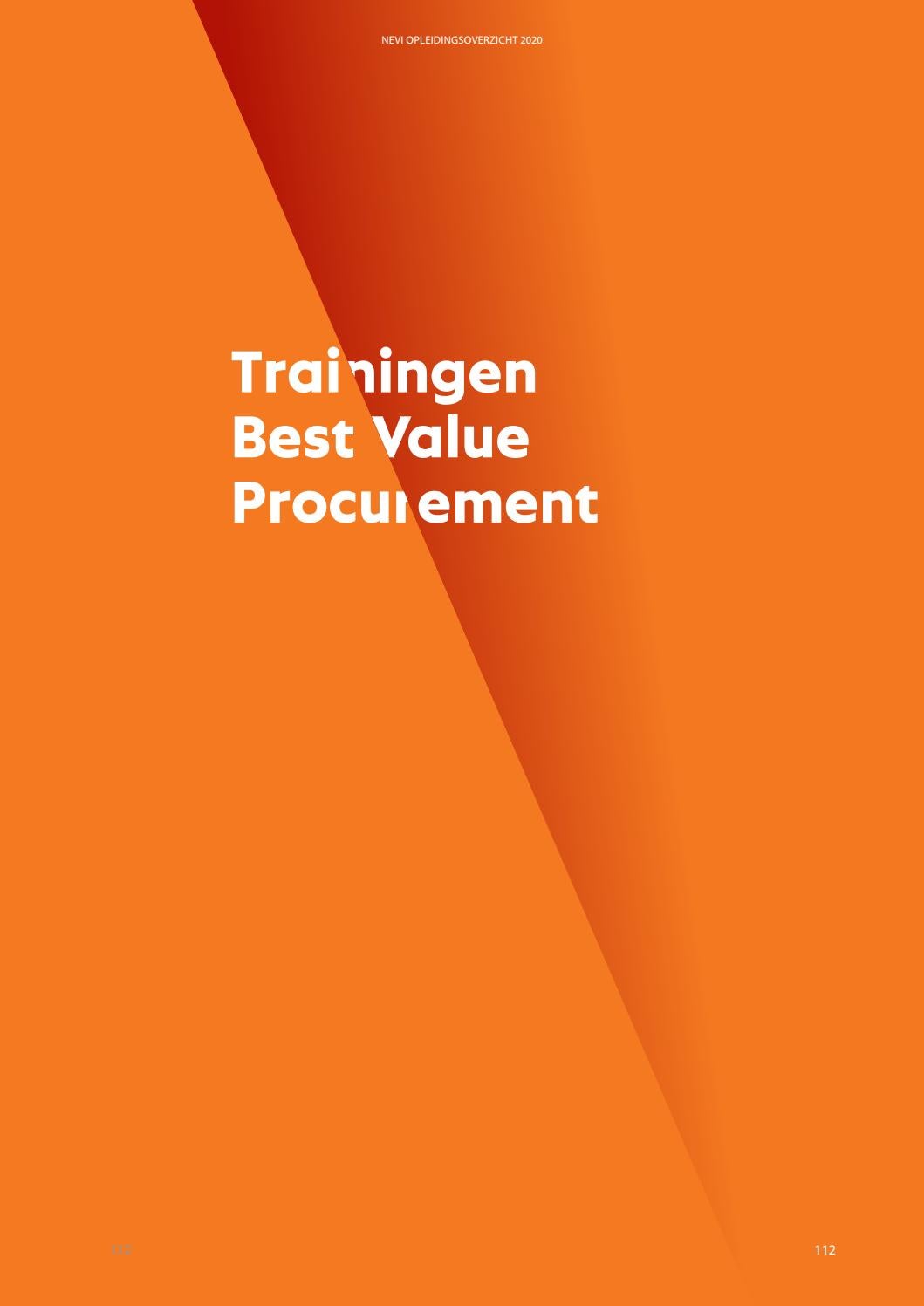 Nevi Inkoop Opleidingen Trainingen Brochure 2019 by Nevi - Issuu