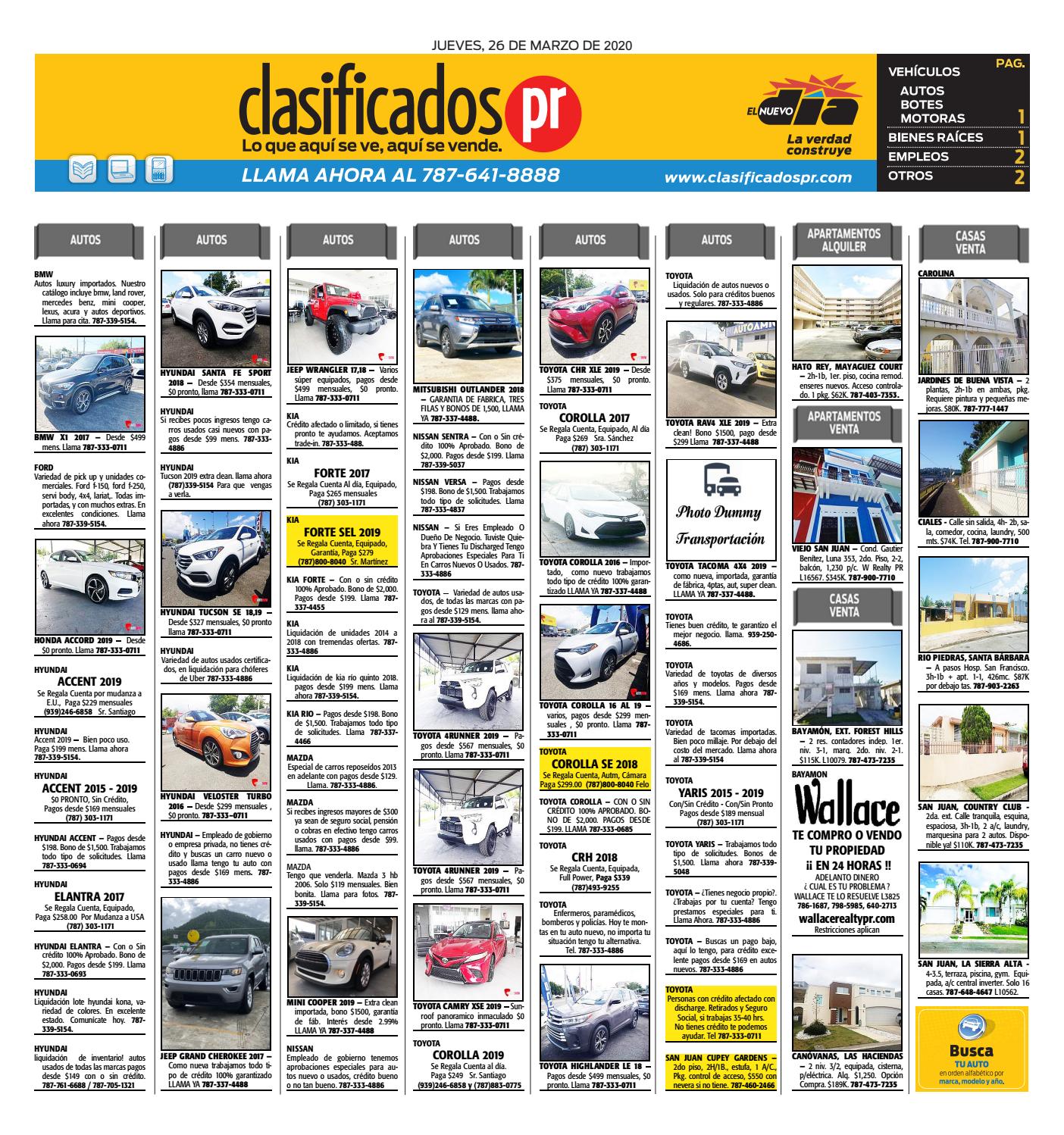ClasificadosPR 03 26 2020 by ClasificadosPR.com - Issuu