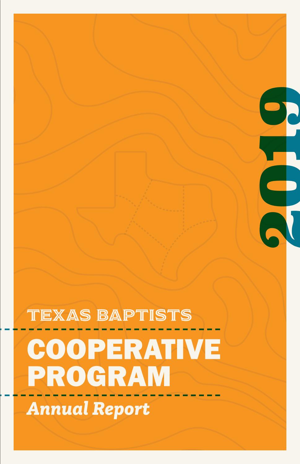 2019 Cooperative Giving Annual Report By Texas Baptists Issuu 2019-cooperative-giving-annual-report-by-texas-baptists-issuu