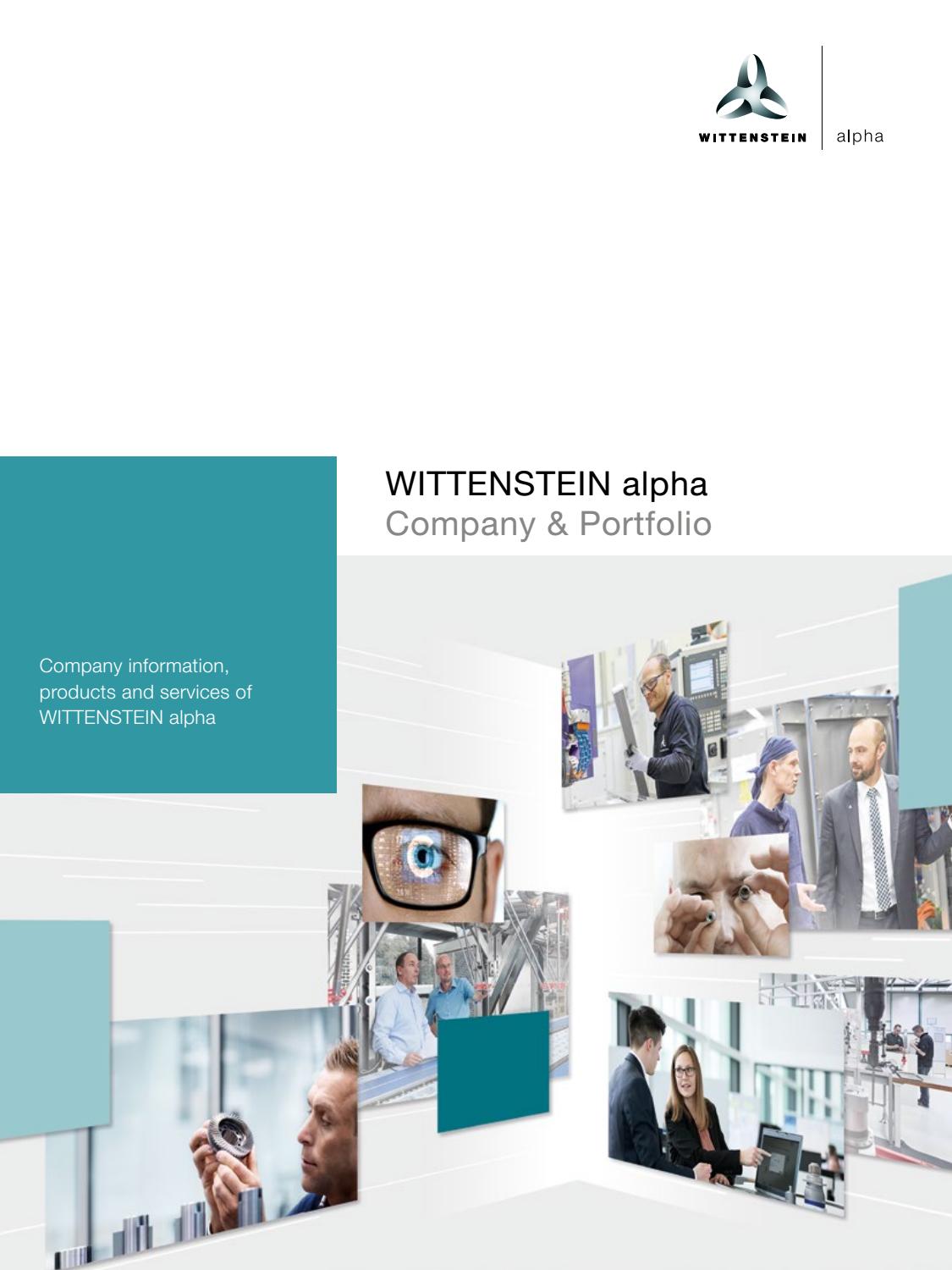 WITTENSTEIN alpha Company & Portfolio by WITTENSTEIN SE - Issuu